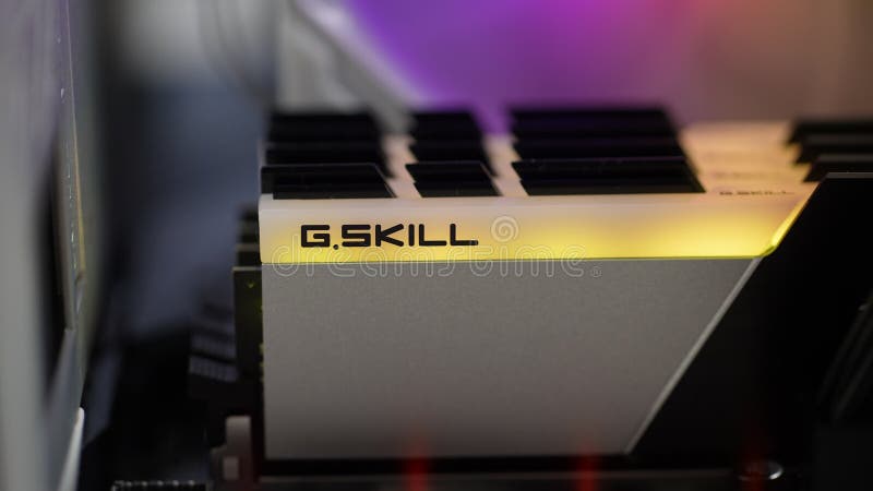 Blue DDR RAM Stick on Isolated Background Stock Image - Image of board ...