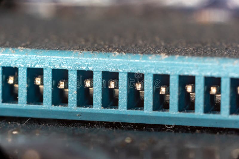 Microprocessor Slot on a Circuit Board Stock Image - Image of device ...