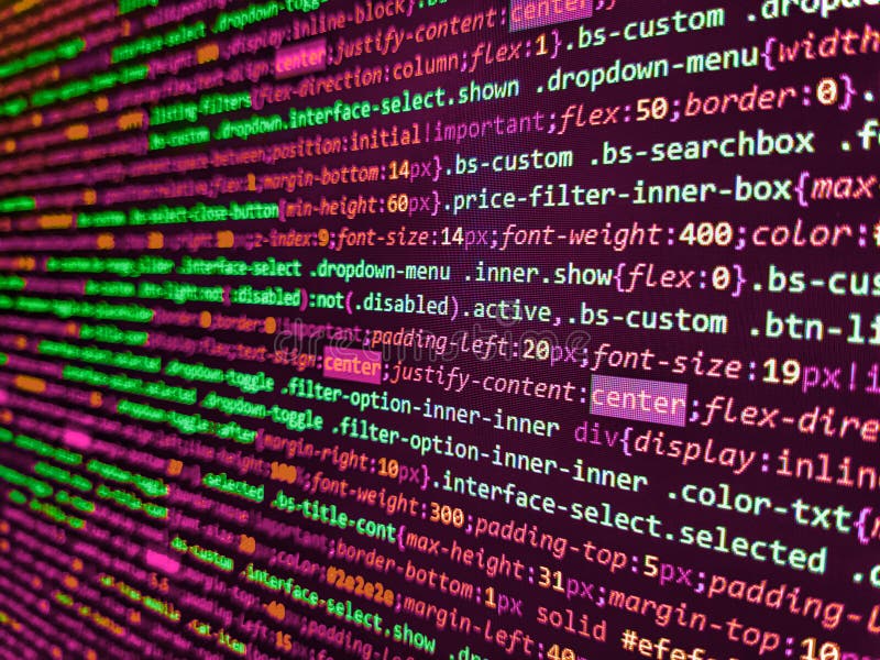 Close Up Of Random Computer Code Comprised Of Numbers And Letters Software Developer