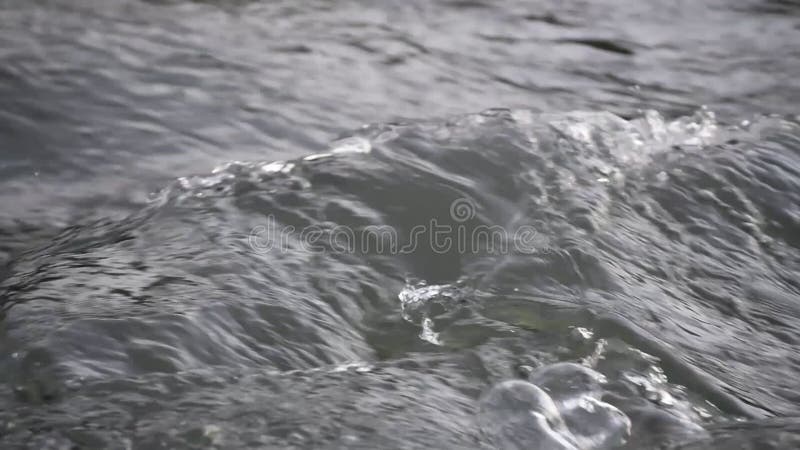 Close Up of Rapid Wavy River Flow Stock Footage - Video of landscape ...