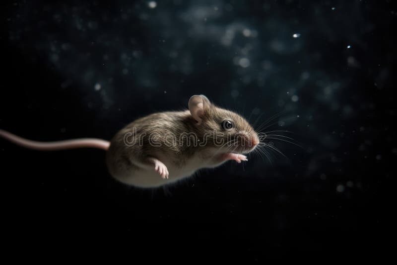 Close Up of Rat in Space with Stars in Sky, Created Using Generative Ai ...