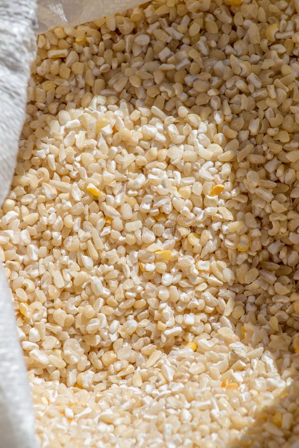 Close-up of Raw Bulgur Rice on Display Stock Photo - Image of cereal ...