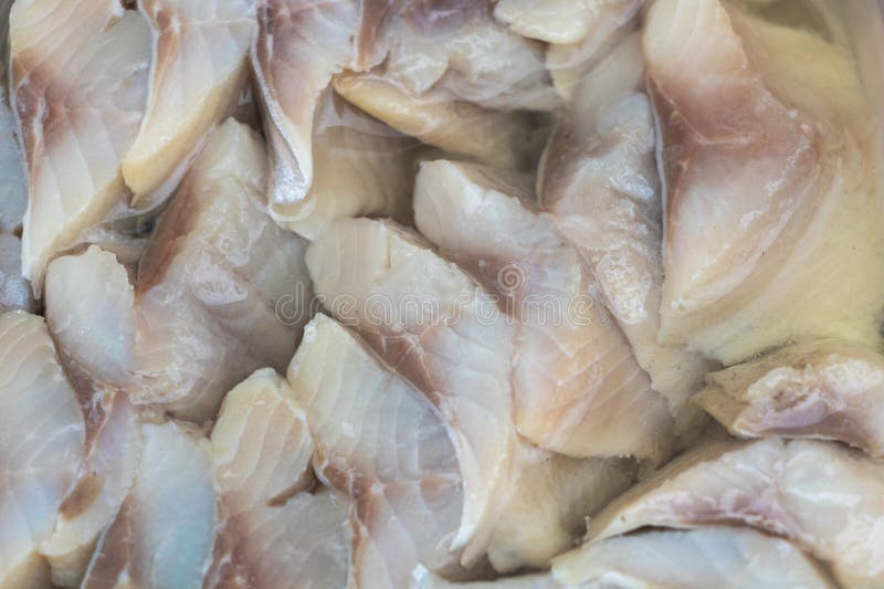 Fish fillets in market stock photo. Image of mound, heap - 79968820