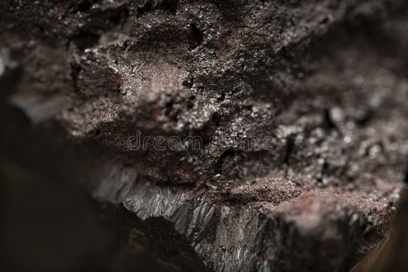Surface Texture of Raw Hematite Mineral. Iron Ore Stock Photo - Image ...