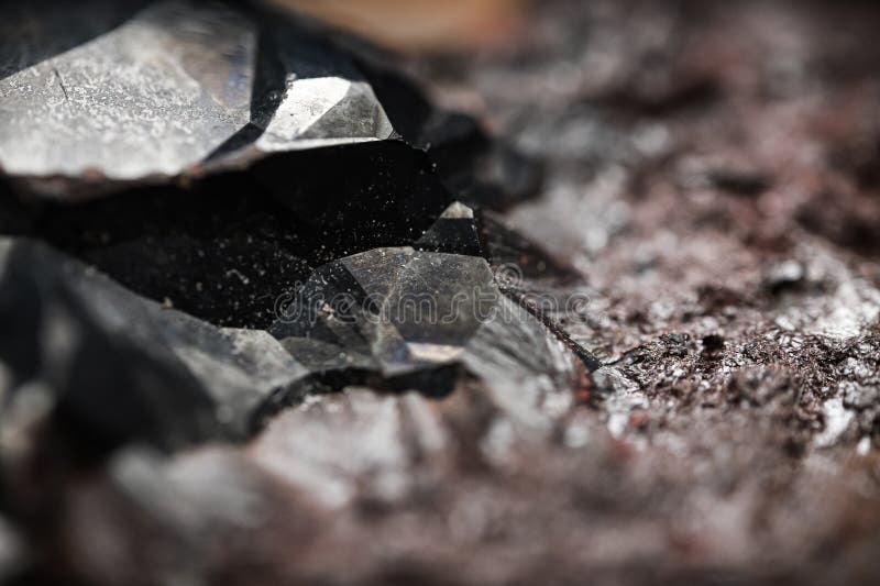 Surface Texture of Raw Hematite Mineral. Iron Ore Stock Photo - Image ...