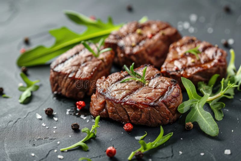 Close Up of Raw Meat on a Table, Suitable for Food Industry Stock Image ...