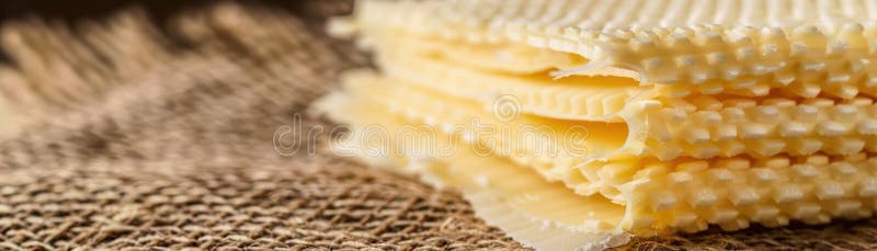 Closeup RAW Style of Farmhouse Cheddar Cloth Binding Traditional Cheese ...