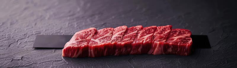 Closeup RAW Style of Japanese A5 Kobe Beef Certificate Authentic ...