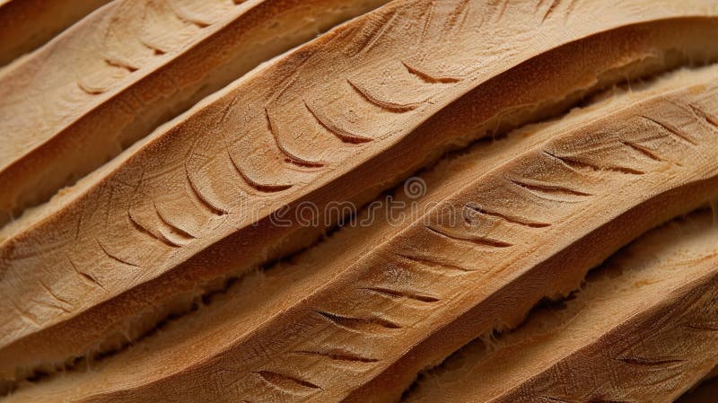 Closeup RAW Style of Sourdough Bread Scoring Patterns Artisanal Baking ...