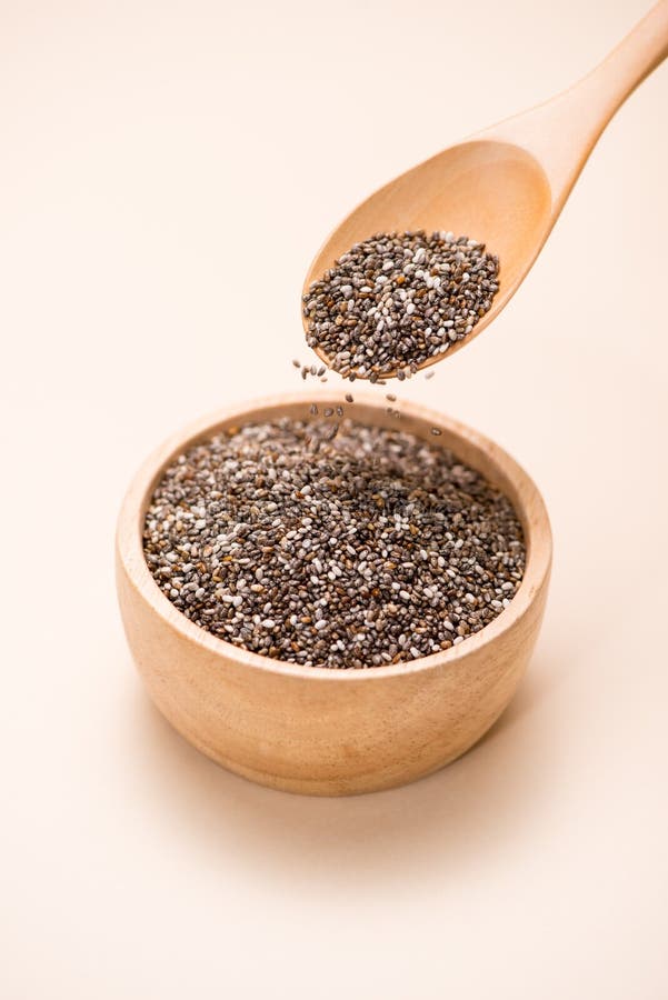 Close-up Of Raw, Unprocessed, Dried Black Chia Seeds Stock Image ...