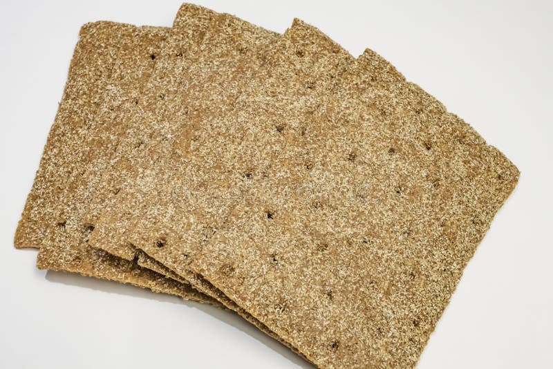 Ready To Eat Crackers with Rye Stock Image - Image of crunchy, calories ...