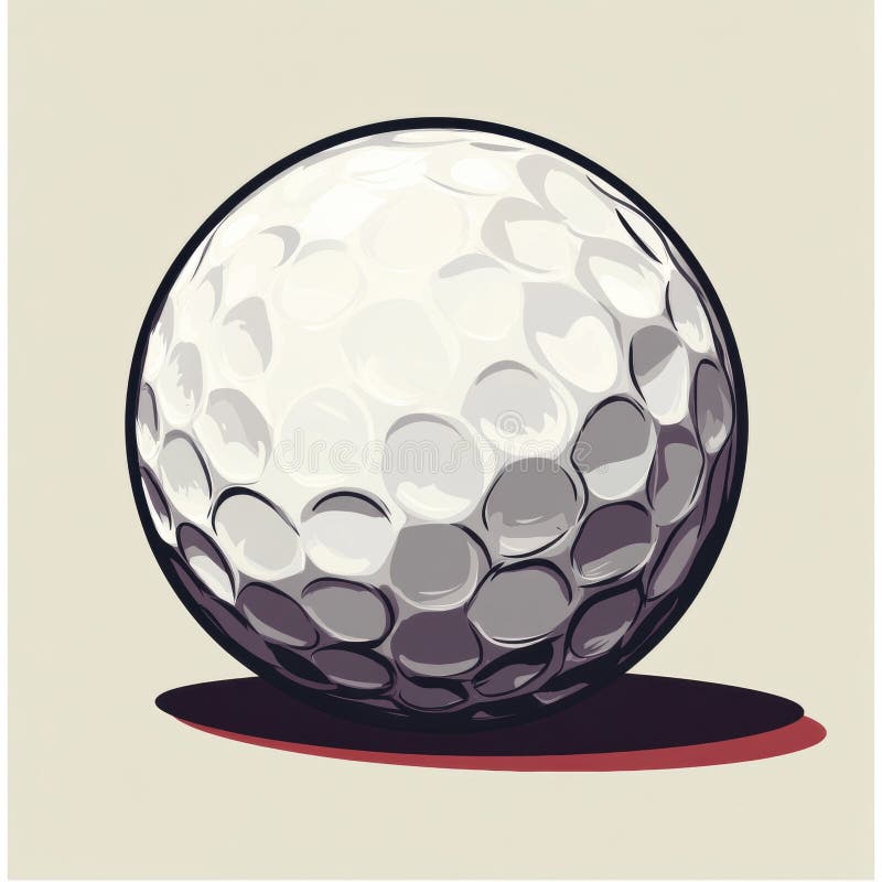 Close-up of a Realistic Golf Ball with Detailed Dimples Stock ...