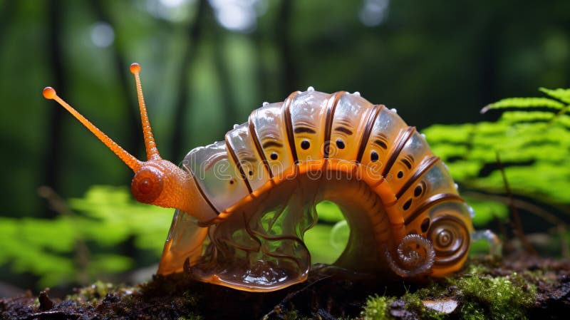 Realistic Looking Alien Lifeform Snail Creature Xenomorph with Dramatic ...