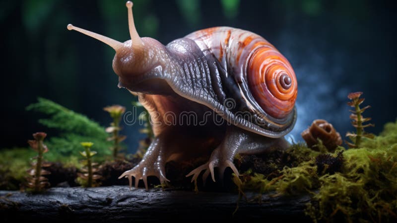Realistic Looking Alien Lifeform Snail Creature Xenomorph with Dramatic ...