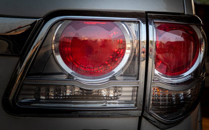 Close-up of the Rear Light of a Modern Car. Stock Photo - Image of ...