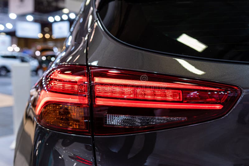 Close-up of the Rear Light of a Modern Car. Exterior Details Stock ...