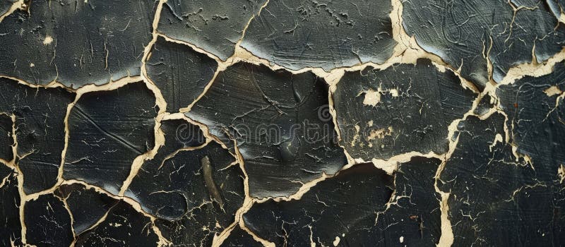 Close Up of a Rectangular Black Rock Wall with a White Border Stock ...