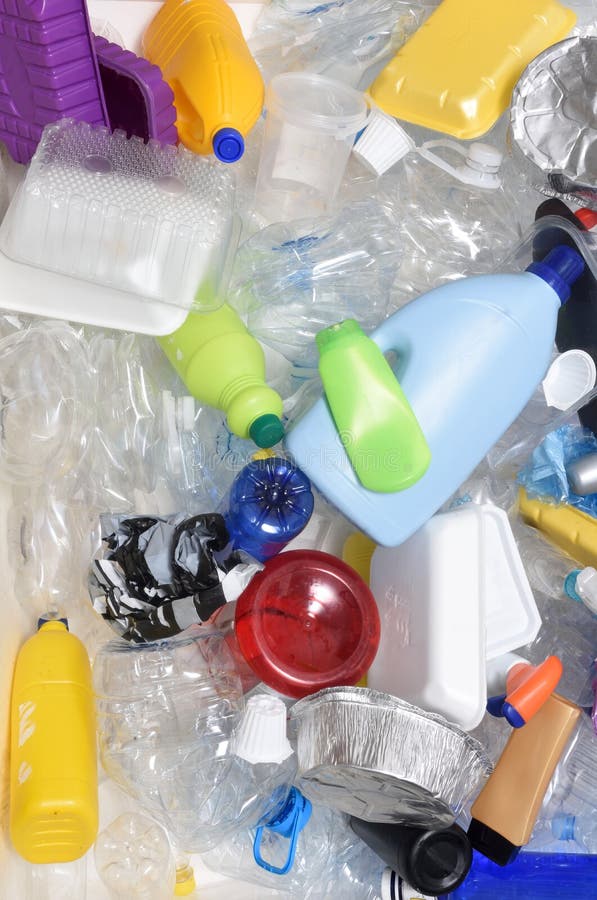 Recycling Plastic,papper,glass And Organic Stock Image - Image of ...