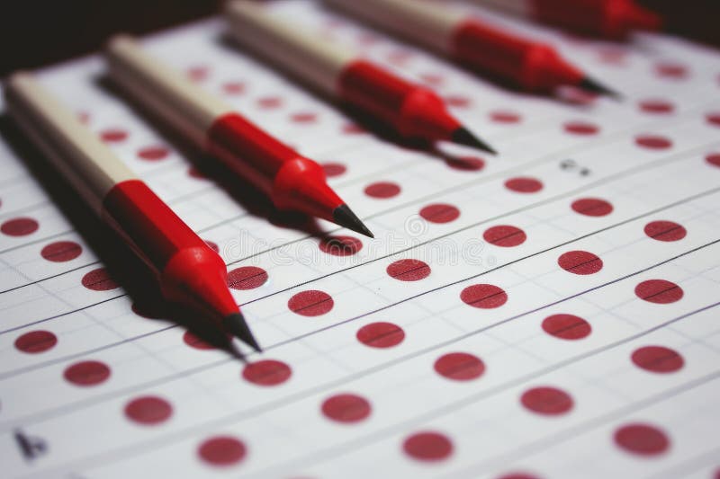 Close Up of Red Ballpoint Pens on a Checkerboard. a Close-up of a ...