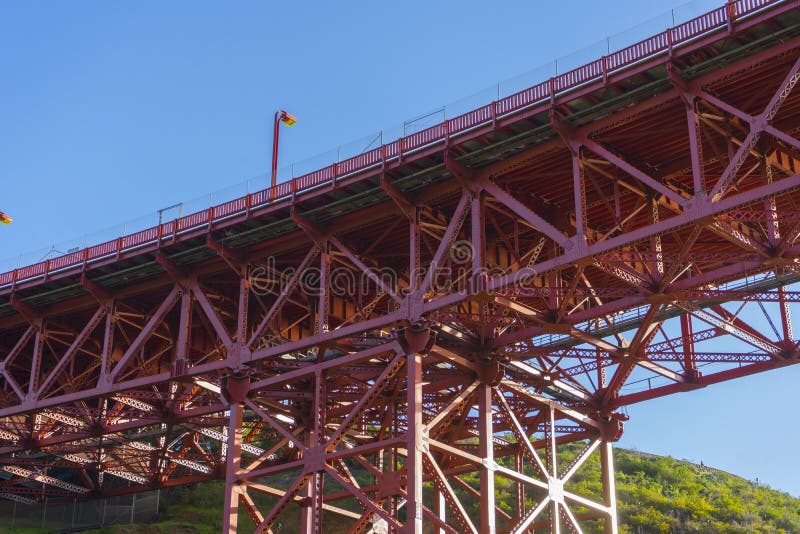 Beam Structure of Golden Gate Bridge in San Francisco. Stock Image ...