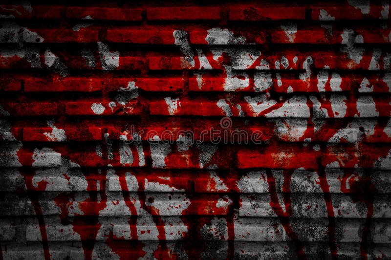 Red Blood on Grunge Wood Wall Stock Photo - Image of rugged, object ...
