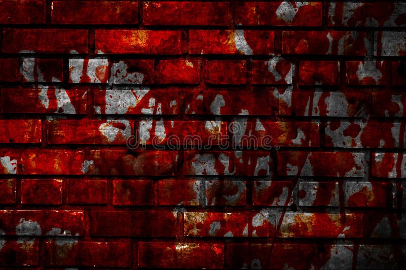 Red Blood on Cement Wall Texture Stock Photo - Image of grunge, floor ...