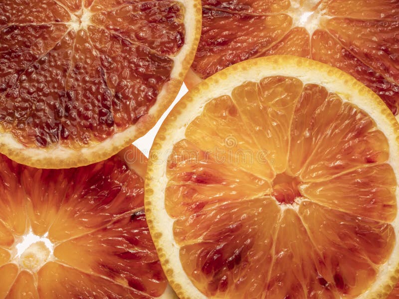 Close Up of Red Blood Orange Fruit Stock Image - Image of bright ...