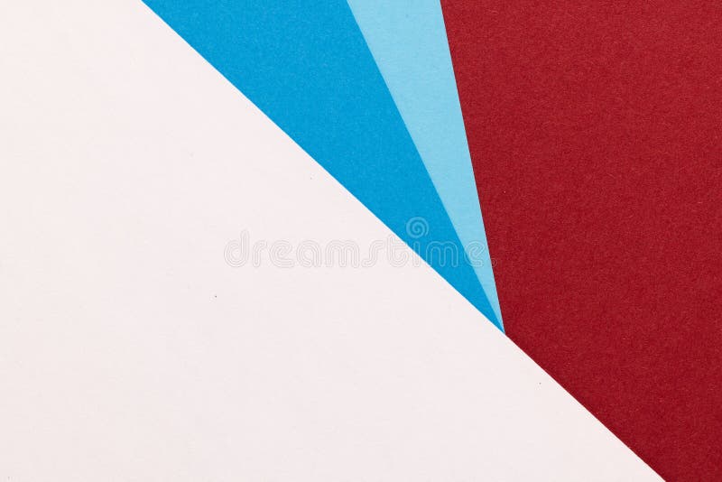 Close Up of Red, Blue and White Paper with Copy Space Stock Photo ...