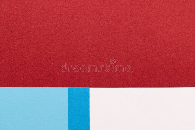 Close Up of Red, Blue and White Paper with Copy Space Stock Image ...