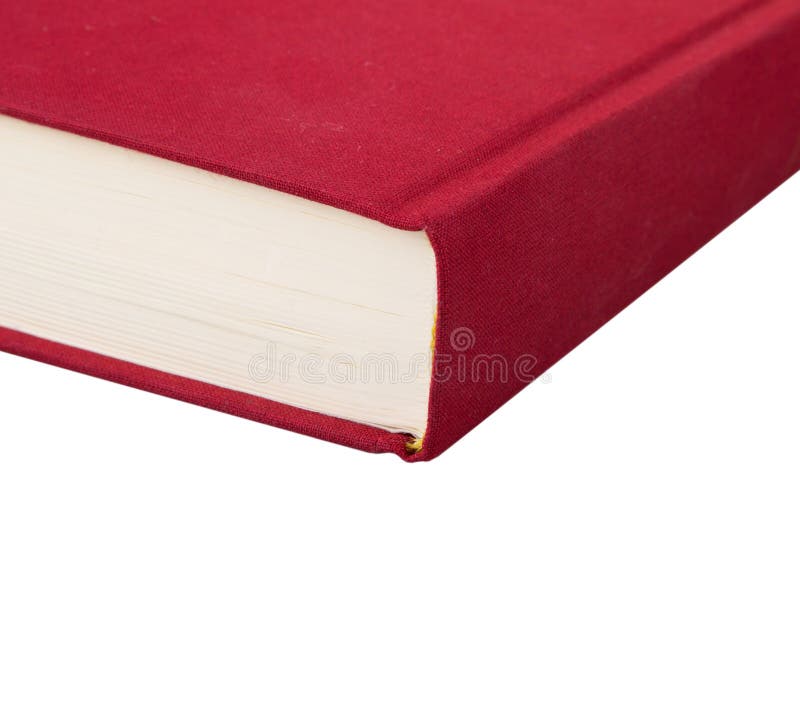 Close Up of Red Book on White Stock Photo - Image of composition ...