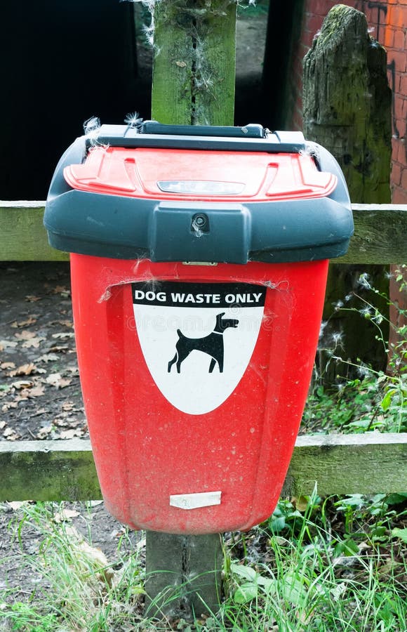 Close Up Red Box for Disposal of Dog Waste Stock Image - Image of ...