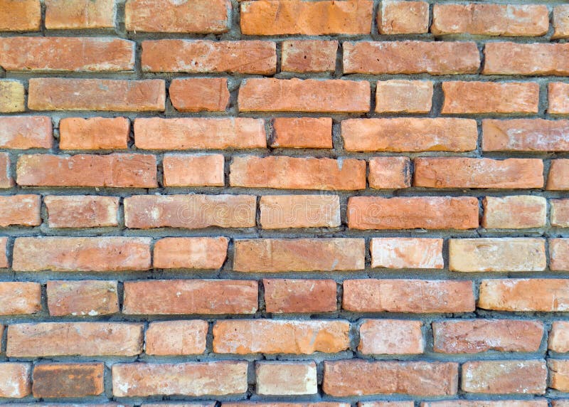 Close Up of Red Brick Wall Pattern Stock Illustration - Illustration of ...