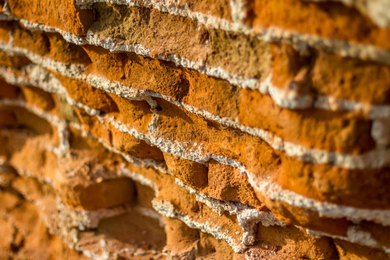 Close Up of a Red Brick Wall, Texture Background Stock Image - Image of ...