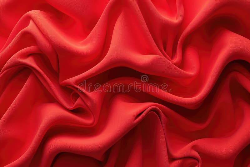 Close Up of Red Cloth on Table, Suitable for Textile Industry Stock ...