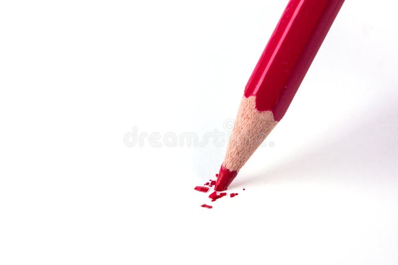 Close Up Red Color Pencil Head Break Stock Photos - Free & Royalty-Free ...