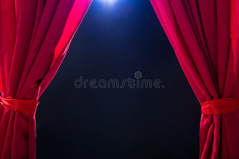 Close-up of a Red Curtain stock image. Image of classical - 126278789
