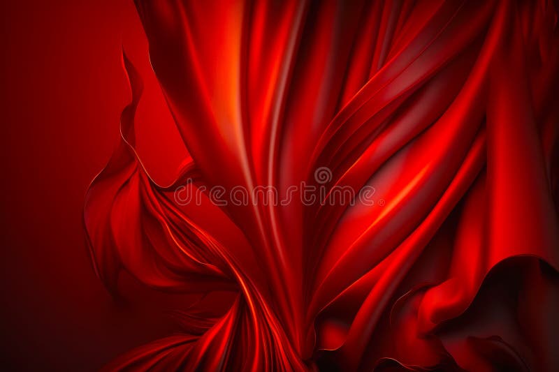 Close Up of Red Curtain with Black Background and Red Background ...