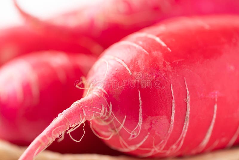 Close Up of Red Daikon Radish Texture, Fresh Vegetables Stock Photo ...