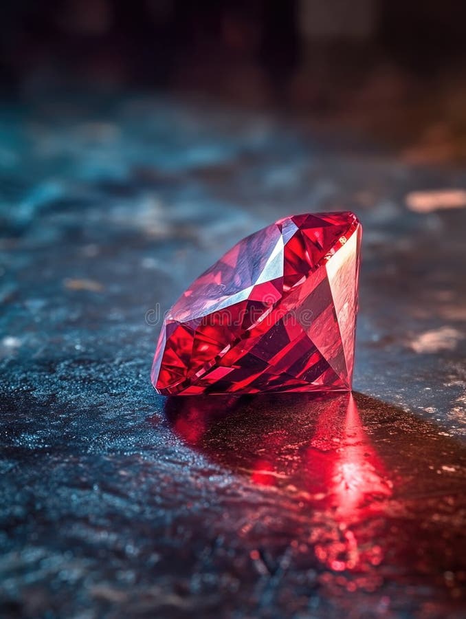 Close-up of red diamond stock image. Image of store - 385186715