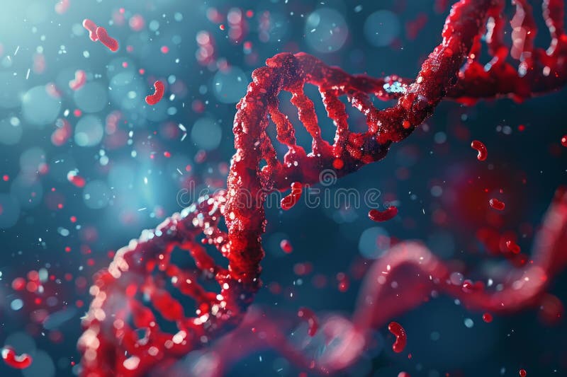 A Close Up of a Molecule with Bubbles Around it, AI Stock Image - Image ...