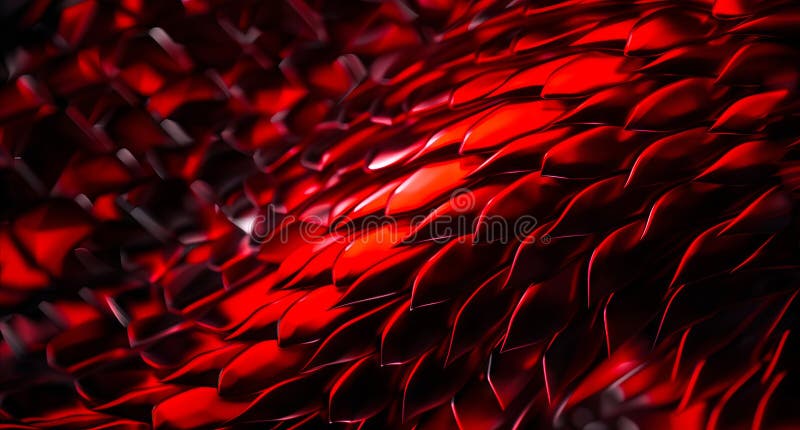 A Close Up of Red Dragon Scales Stock Photo - Image of generated ...