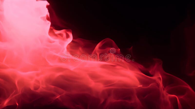 A Close-up of Red Flames Dancing Against a Dark Background, Bright Red ...