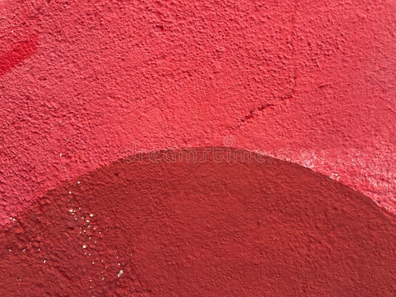 Close-Up of Red Graffiti Texture with Half Circle Detail Stock Image ...