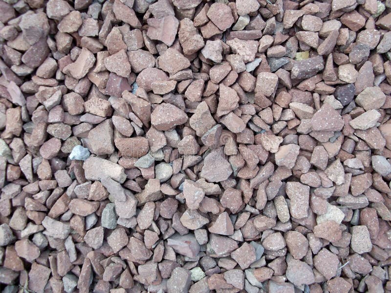 Close up of red gravel stock image. Image of crushed - 21154635
