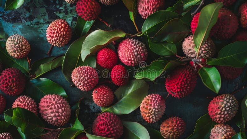 Close Up of Red and Green Fruits Stock Photo - Image of peach, lime ...