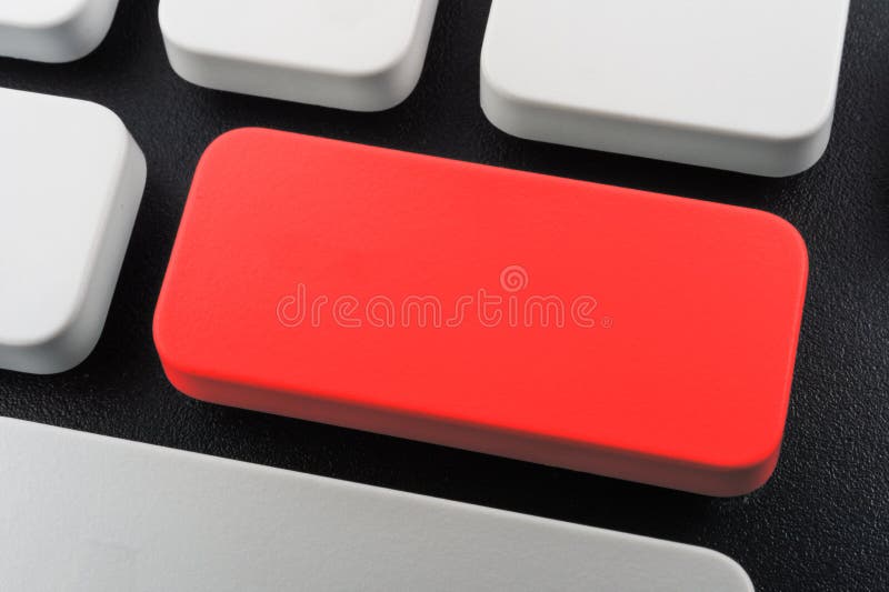 Close Up Red Keyboard Button Stock Photo - Image of communication ...