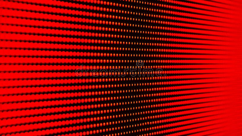 Close Up of Red LED Light Panel Displaying Vivid Pixels Stock Photo ...