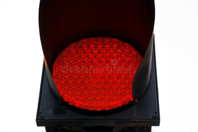 Red stop light, close up stock photo. Image of pink, line - 257098