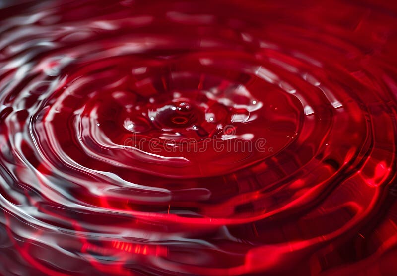 Red Liquid Ripples Abstract Background Stock Illustration ...