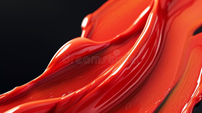 A Close Up of a Red Liquid Flowing on Top of Something, AI Stock ...